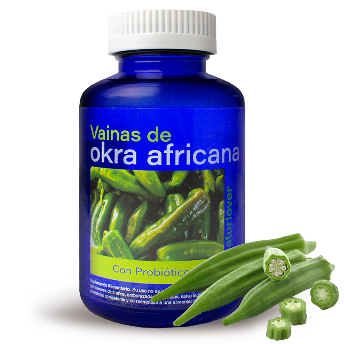 Cápsulas de Okra Africana 330 mg con probióticos – Bio Swiss Lab®